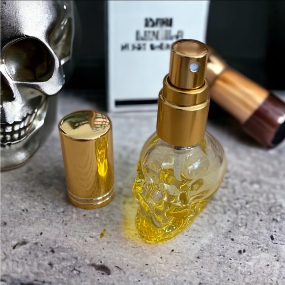 Skincare | Creepy Cute Halloween Light Yellow Ombr Mini Skull Perfume ...